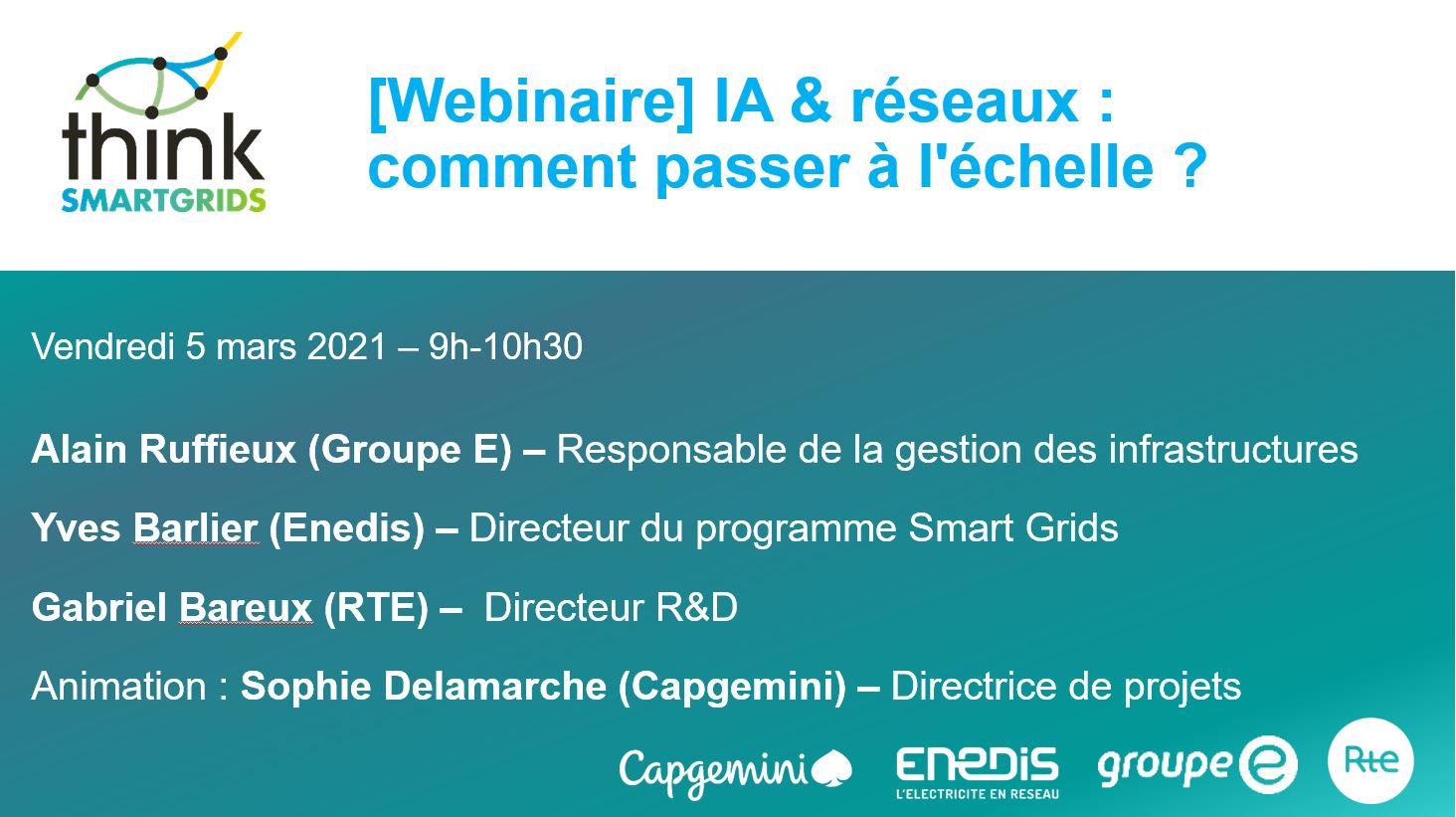 Webinaires & conférences : Think Smartgrids